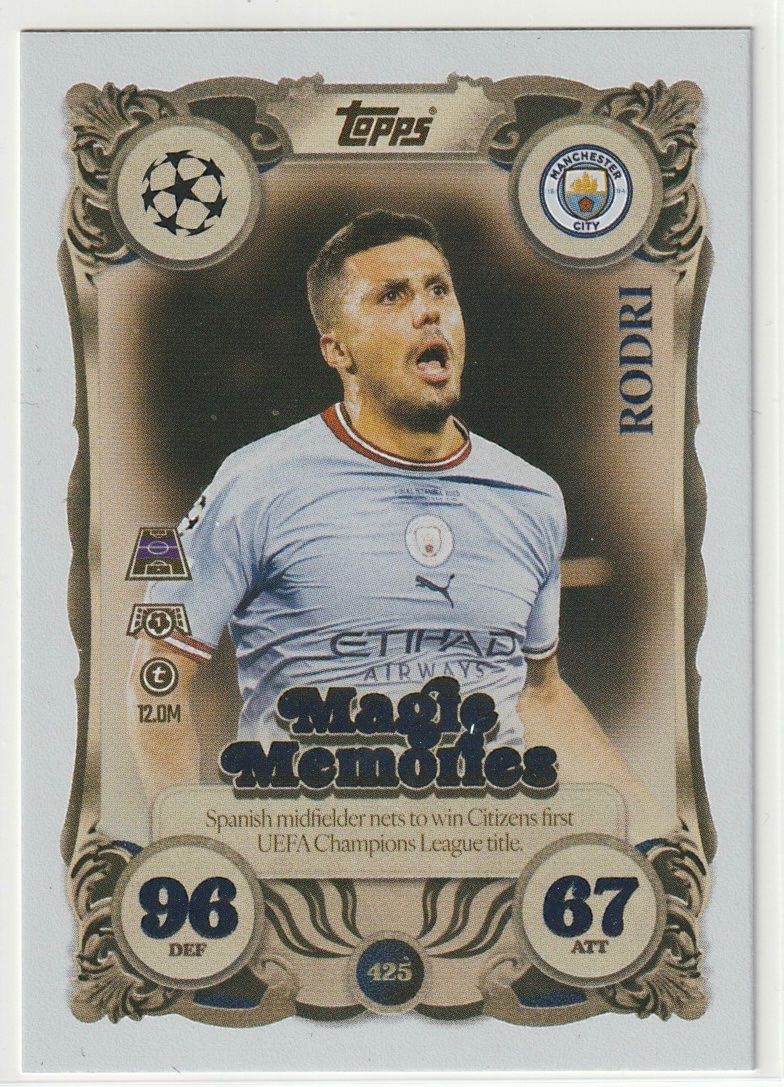 Topps Match Attax CL 2025/26 Rodri Magic Memories (Neu (gemäss ...
