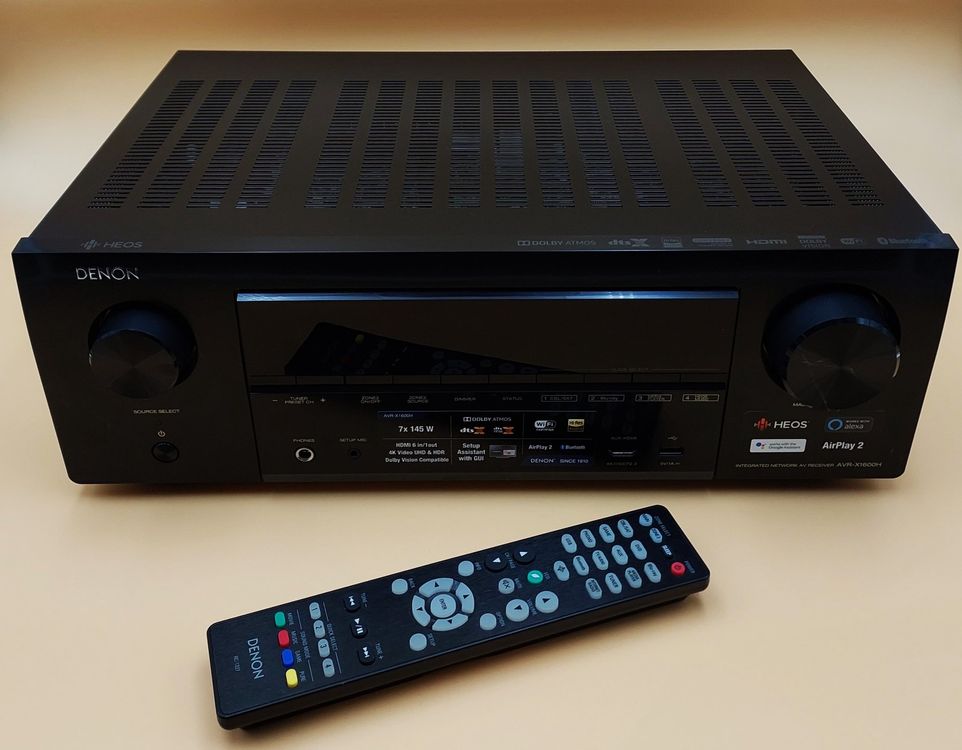 Denon AVR-X1600H Receiver + Kalibrierungs Turm, 4K, Atmos 3D | Kaufen ...