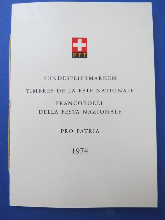 PTT-Böglein Pro Patria 1974 Ersttag BERN (Gebraucht) in Brunnen für CHF 1 – mit Lieferung auf ...