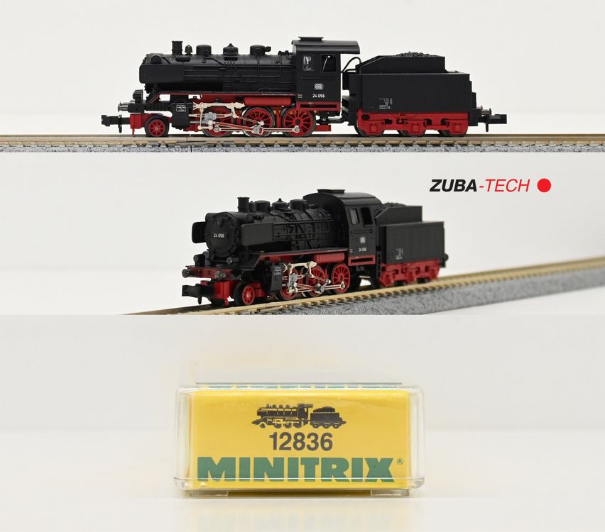 Minitrix 12836 Dampflok BR 24 DB Spur N GS Analog OVP (Gebraucht) in St ...