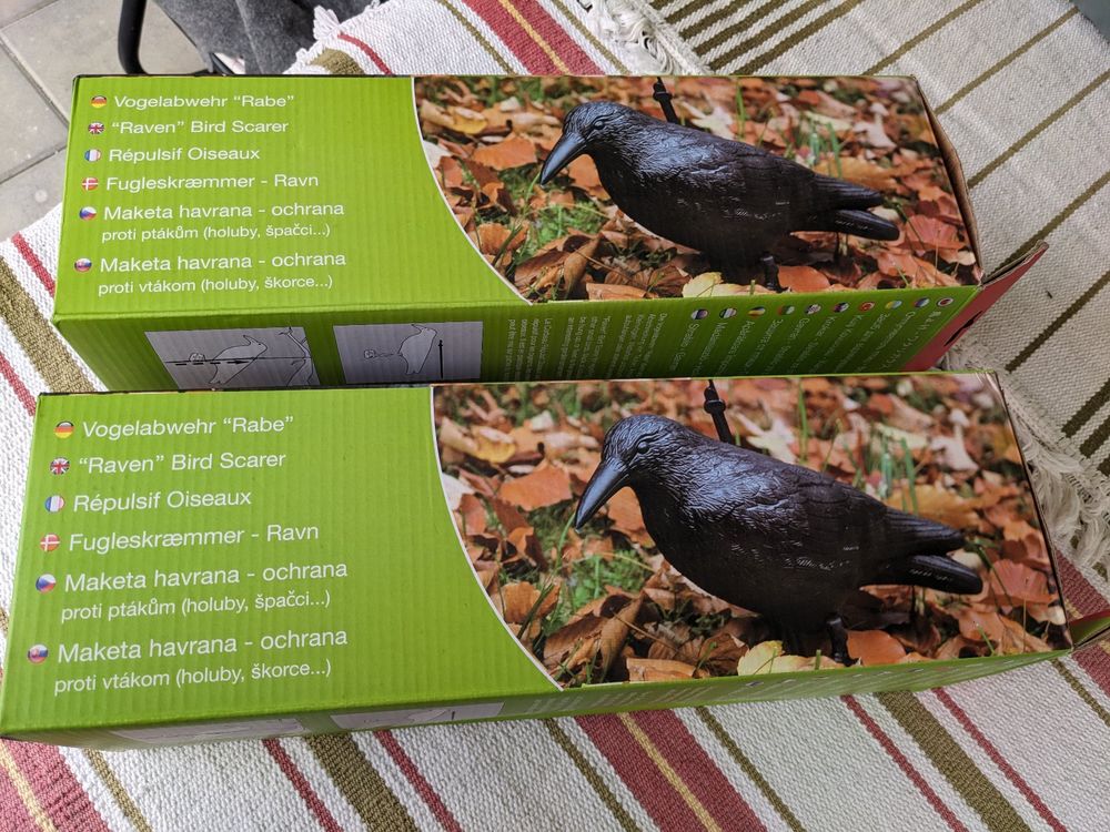 Vogel und Taubenabwehr "Rabe" - Rabe Taubenschreck - 2 St. | Kaufen auf ...