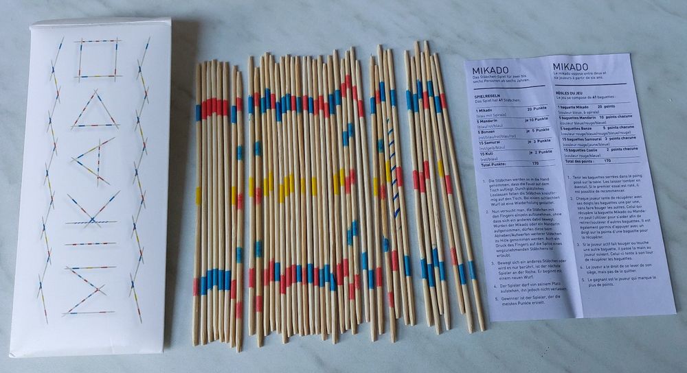 Mikado Spiel - der Klassiker für Jung und Alt, komplett! (Neu (gemäss ...
