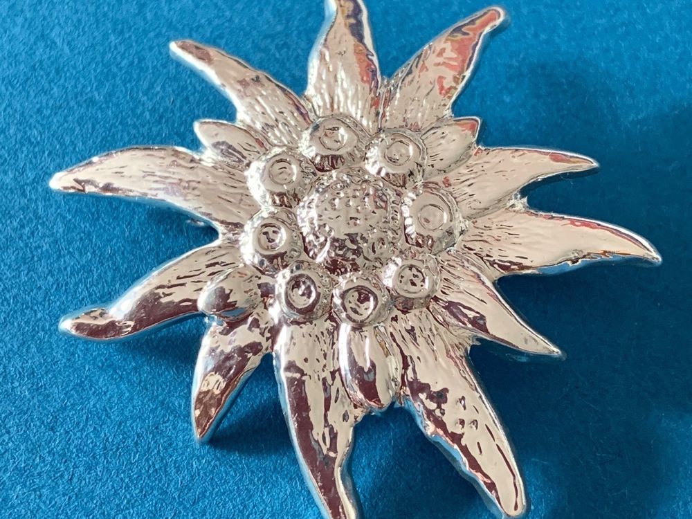 Brosche Silber EDELWEISS | Kaufen auf Ricardo