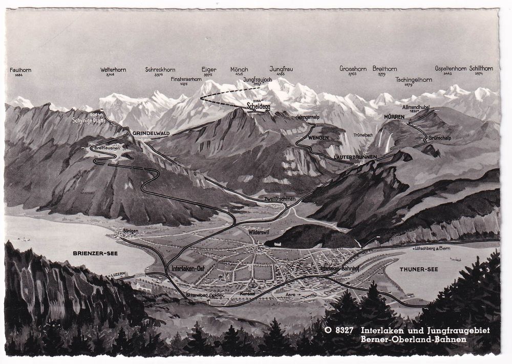 Interlaken und Jungfraugebiet Berner-Oberland-Bahnen. (Gebraucht) in Cormoret für CHF 1 – mit ...