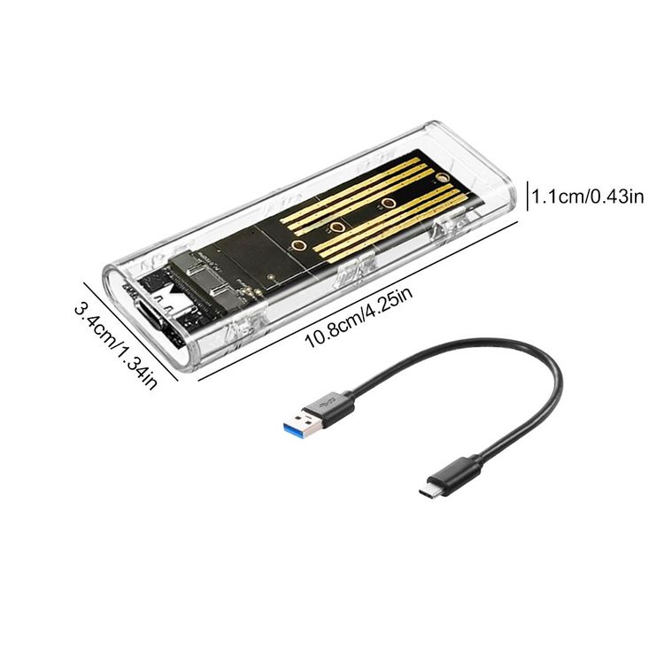 USB 3.1 M.2 SATA NGFF 2230 2242 2260 2280 SSD Gehäuse / Case (Neu und ...