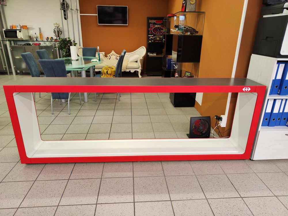SBB Theke Pult Metall Ablage für Flyer 240x86x35cm (Gebraucht) in ...