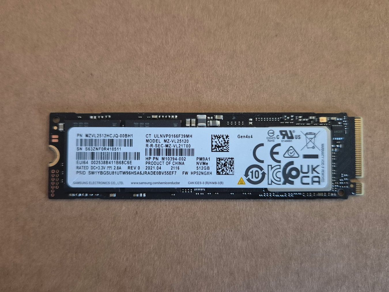 Samsung SSD 512GB - M2, NVMe - Occasion - ( N°1 ) (Gebraucht) in ...