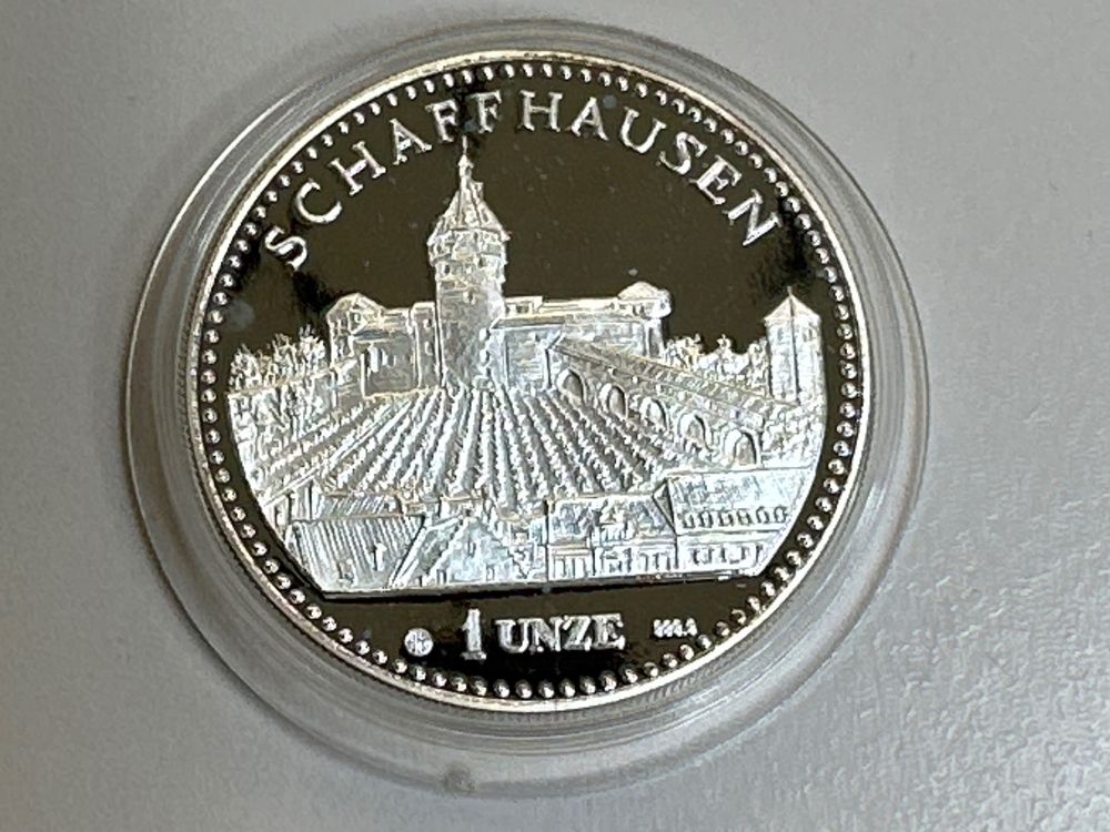1 Unze Silber Schweiz Schaffhausen 1996 | Kaufen auf Ricardo