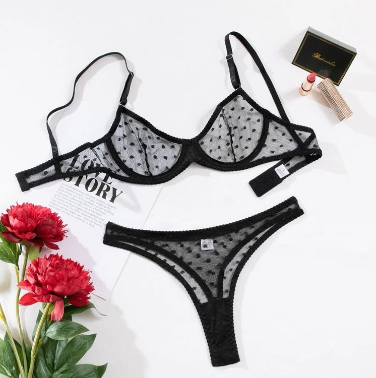 Sexy Dessous-Set, Bügel-BH mit Tanga 75AB (Neu und originalverpackt) in Biel/Bienne für CHF 22 ...