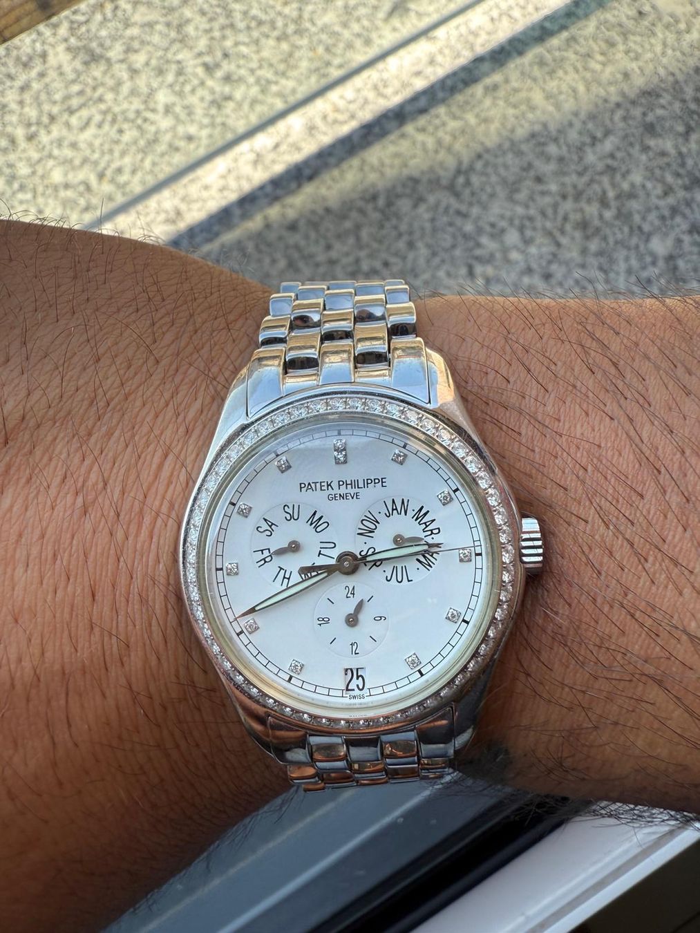 Patek Philippe annual calendar Withe gold 5037/1g-001 (Gebraucht) in ...