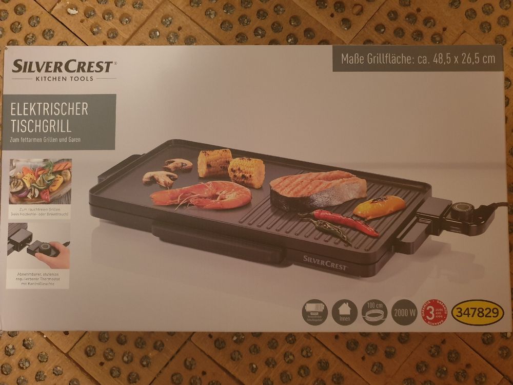 Silvercrest Tischgrill, elektrisch, neuwertig (Neu (gemäss Beschreibung)) in Aarburg für CHF 30 ...