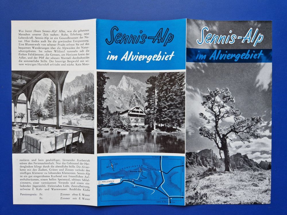 Prospekt Sennis Sennis-Alp (Reg. Berschis Walenstadt Flums) (Gebraucht ...
