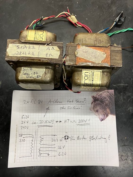 30W Tube Amp Trafo-Set ab 1.- (Gebraucht) in Zürich für CHF 2 – mit ...