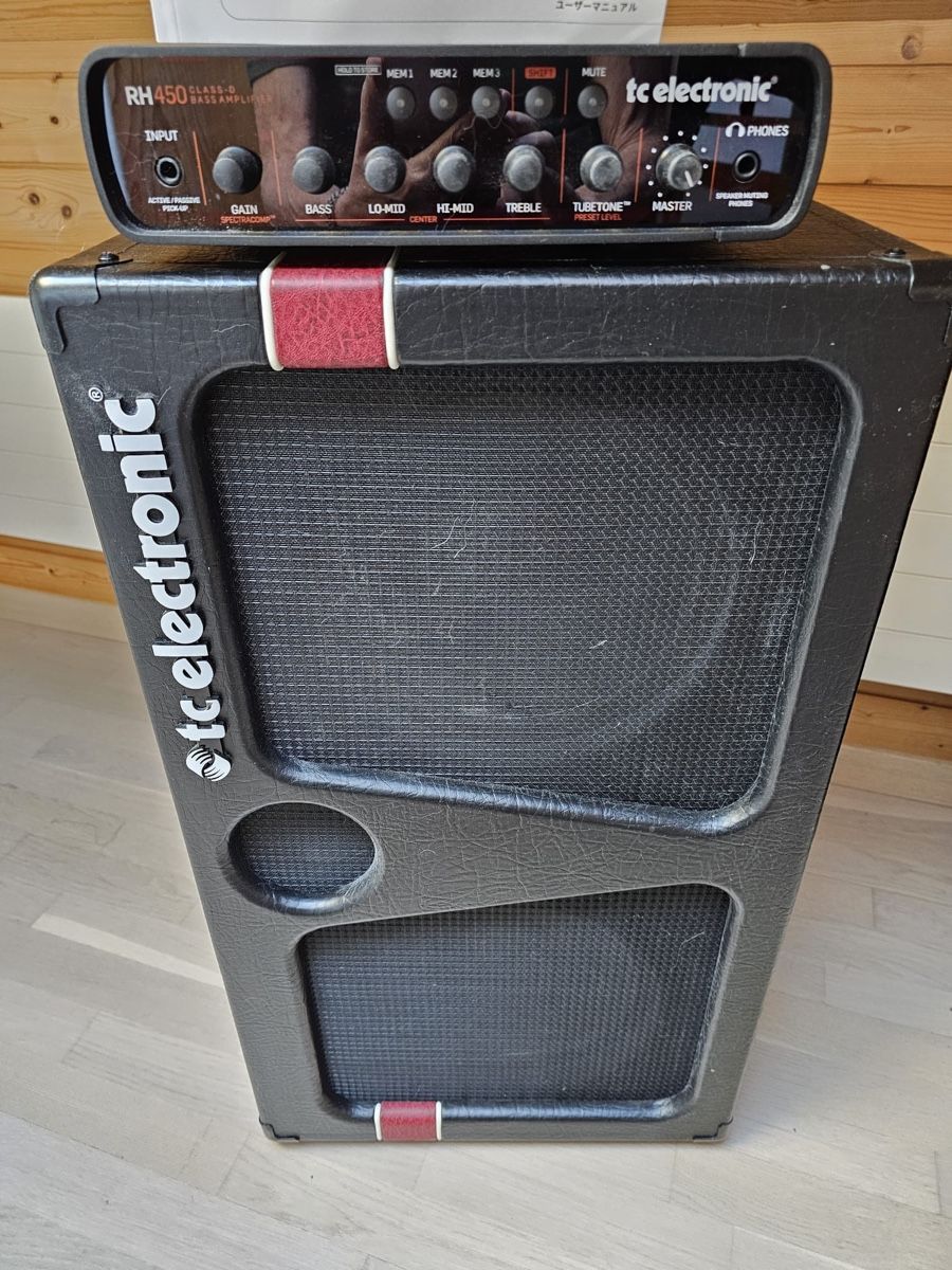 TC Electronic RH450 Bass Topteil + Box TC 2x10 Zoll (Gebraucht) in ...