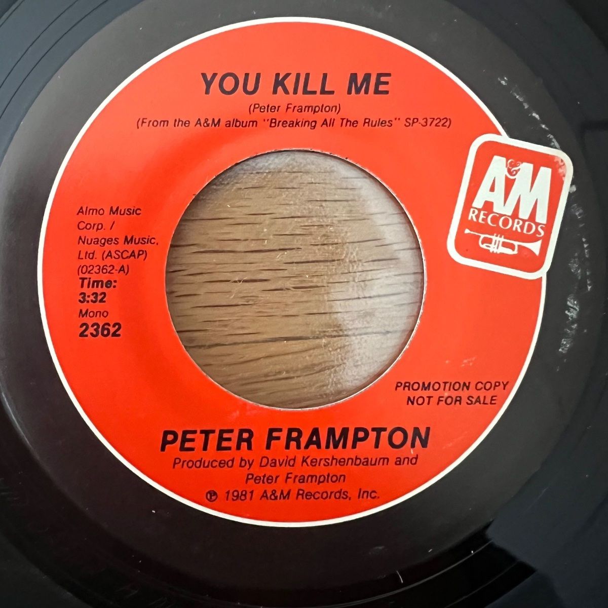 Peter Frampton - You Kill Me / US-Promo 1981 - TOP (Gebraucht) in Gais ...