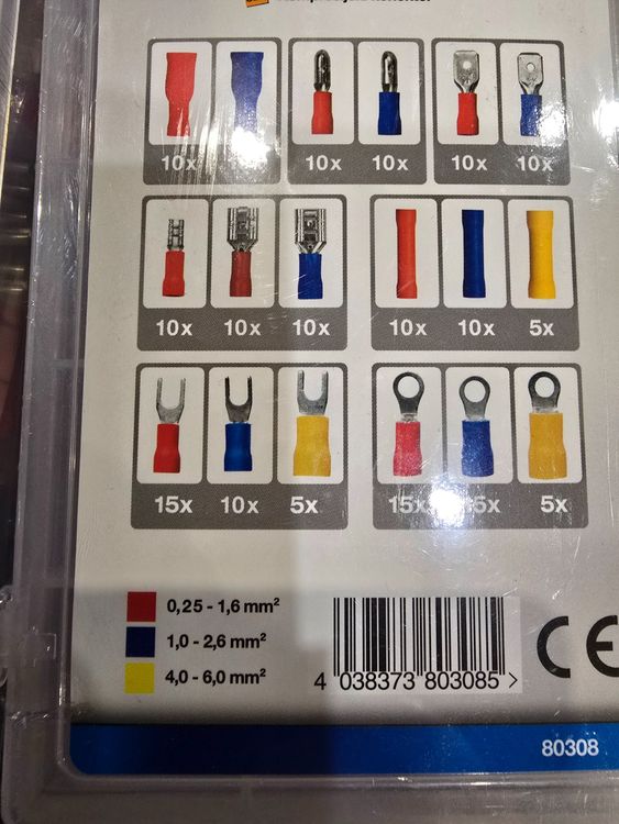 CARTREND QUETSCHVERBINDER SET 180 TLG JE 60X 0 5-1 0 1 5-2 0 (Neu ...