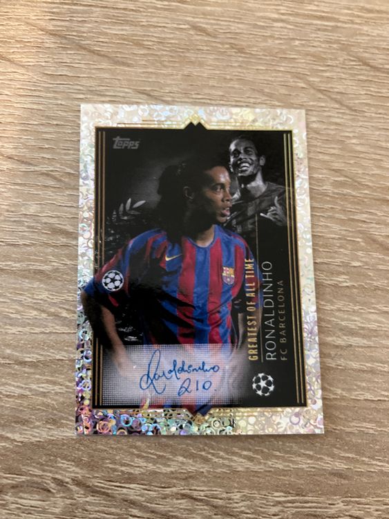 Topps Champions League 2023-24 Ronaldinho Signature Nr 740 (Neu (gemäss ...