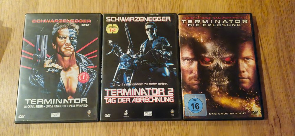 Terminator DVD Box: Teil 1, 2 & Erlösung, Top Zustand! (Gebraucht) in ...