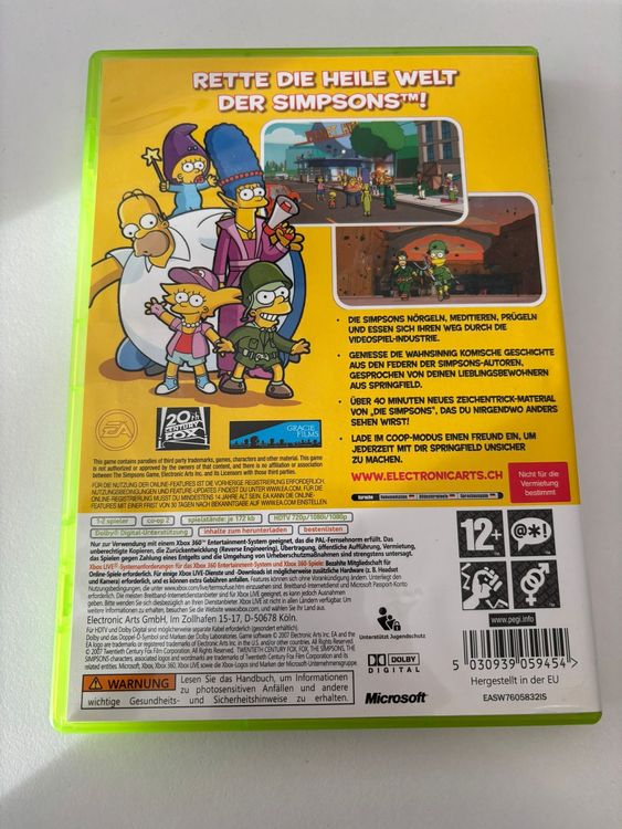 Die Simpsons das Spiel (XBOX 360) (Gebraucht) in Herisau für CHF 25 ...
