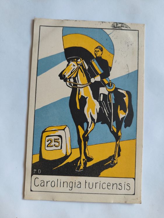 Studentika Ansichtskarte / Postkarte Carolingia turicensis (Gebraucht ...