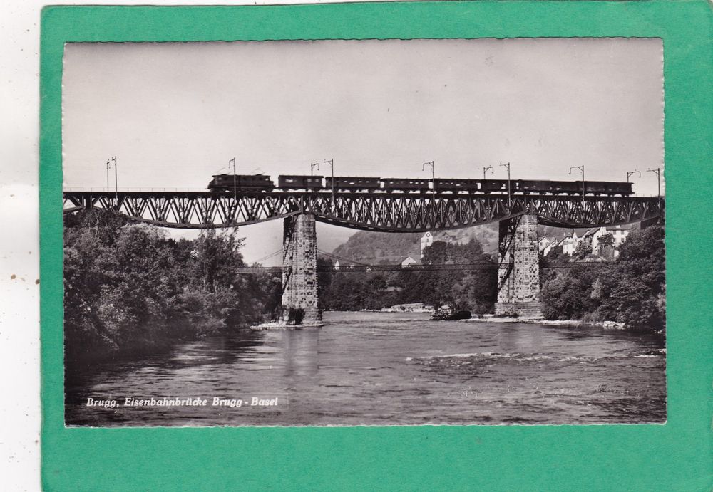 Brugg Eisenbahnbrücke Bahn Brugg Basel 1948 | Kaufen auf Ricardo