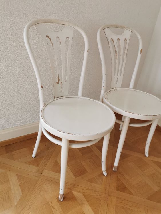 Stuhl Weiss Vintage