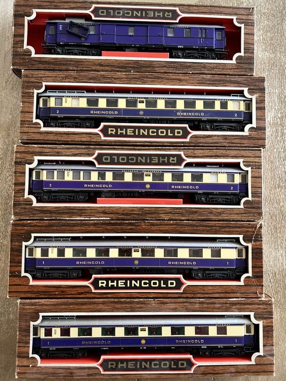 Liliput H0 Rheingold 5 Personenwagen mit OVP (Gebraucht) in Meilen für ...
