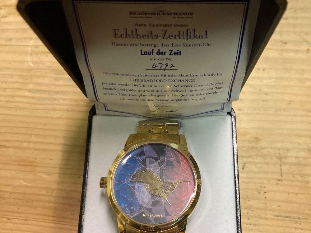 Hans Erni „Lauf der Zeit“ Uhr (Neu (gemäss Beschreibung)) in Liestal für CHF 200 – mit Lieferung ...