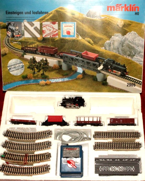 MÄRKLIN Set 2905 / Lok, Wagen, Schienen, Brücke, alter Trafo (Gebraucht) in Allschwil für CHF 46 ...
