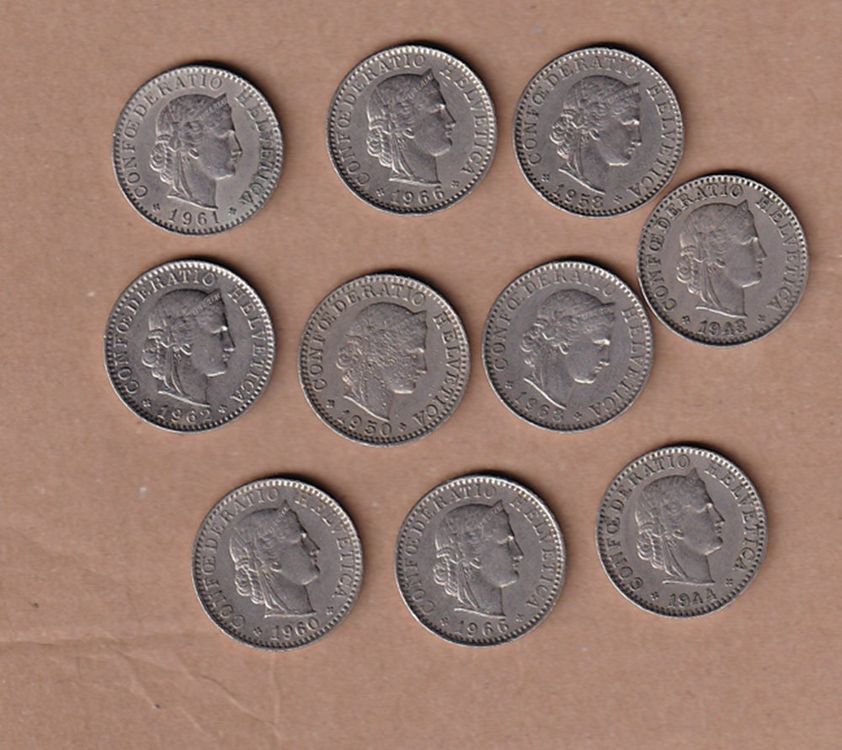 lot de pièces de 20 centimes B (D'occasion) à Grandson pour CHF 3 ...