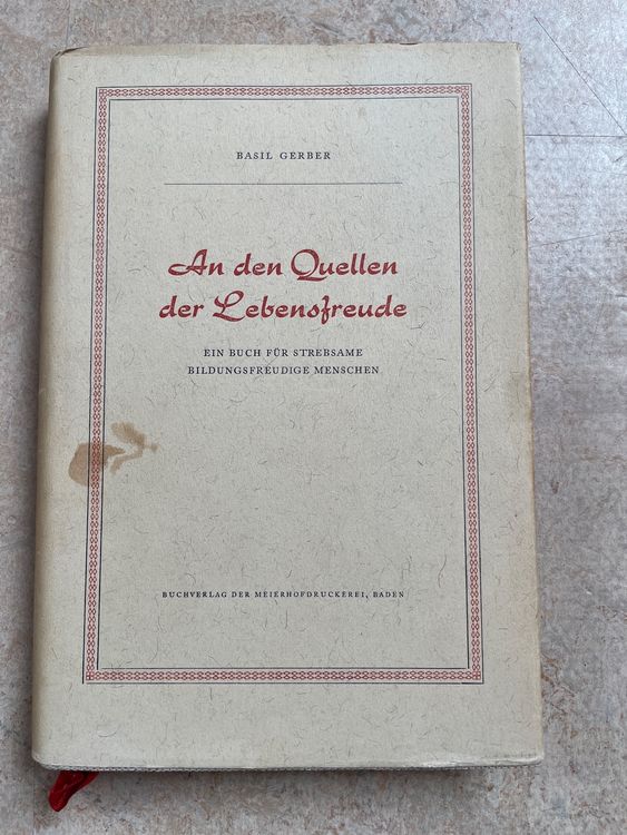 Gerber: An den Quellen der Lebensfreude (Gebraucht) in Klingnau für CHF ...