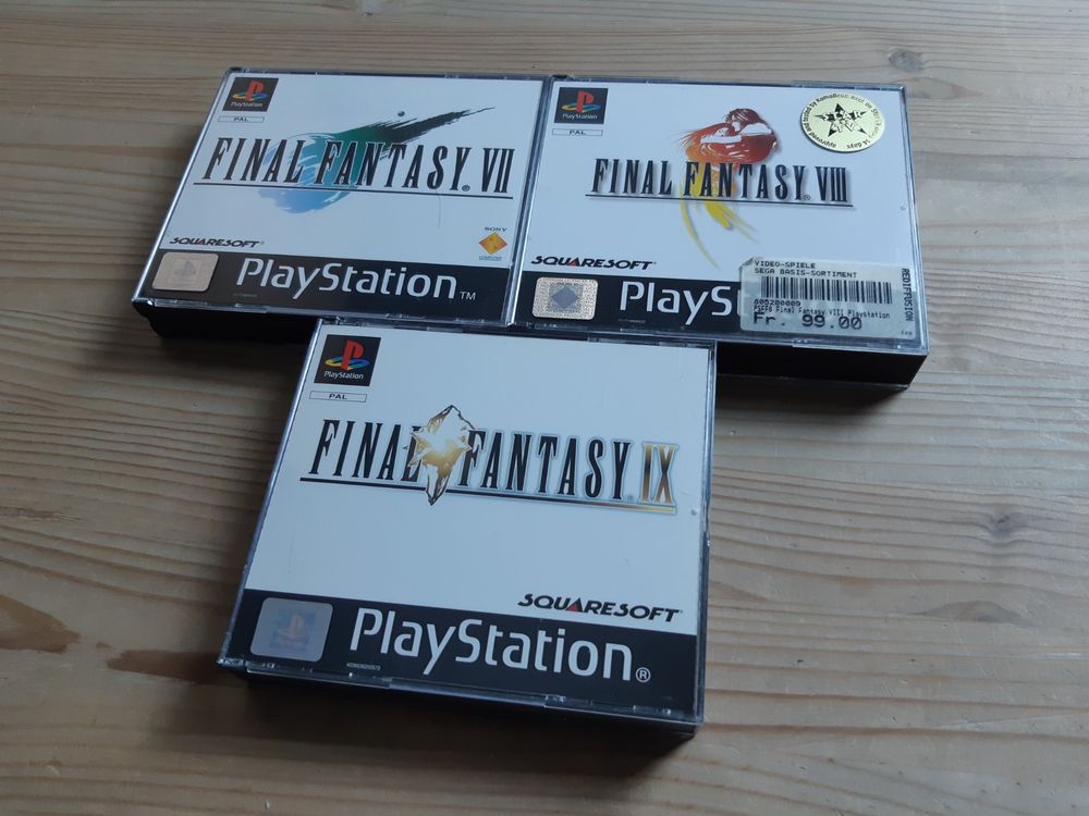 Final Fantasy PS1 Sammlung: VII 7 + VIII 8 + IX 9 / 3 Games | Kaufen ...