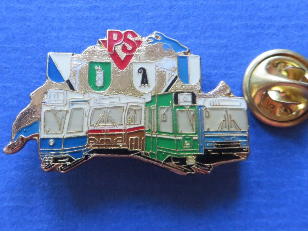 PIN'S PIN, VPS BUS TRAM ZÜRICH LUZERN BASEL ST.GALLEN WAPPEN (Gebraucht ...