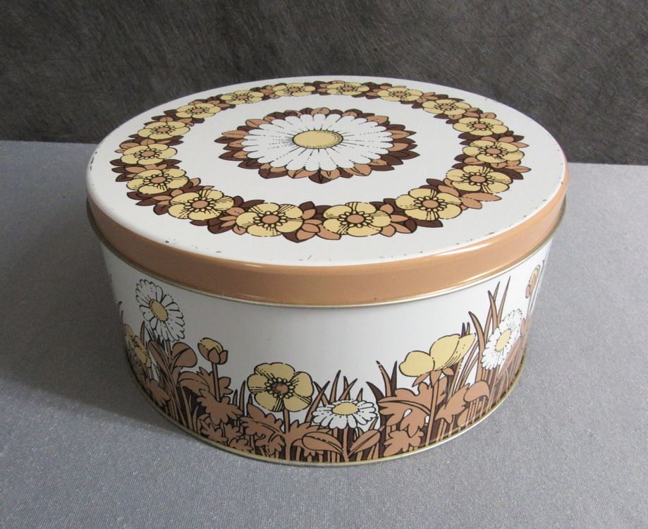 Blechdose - Blumenmotiv von Pat Albeck - 70er Jahre (Gebraucht) in ...