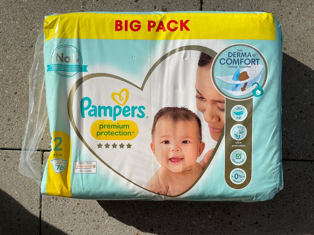 Windel Pampers Gr. 2 Premium Protection (Neu und originalverpackt) in Watt für CHF 8 – mit ...