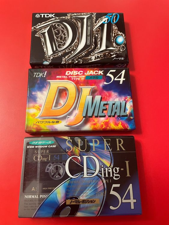 3 x TDK Kassetten Konvolut Type I und IV Originalzustand! (Neu und ...