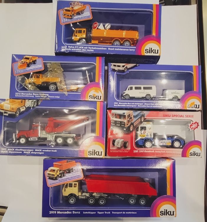 6x SIKU Modellautos Lastwagen neu OVP 1:43 (Neu und originalverpackt ...