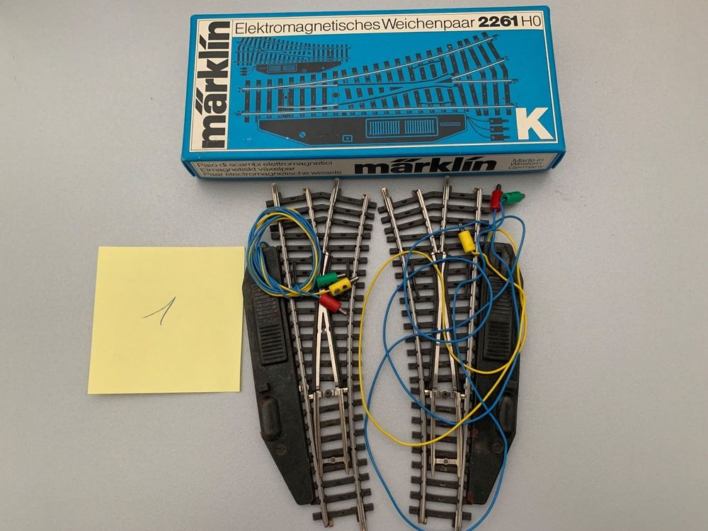 1x Märklin H0 K-Gleis Weichenpaar 2261 (1) (Gebraucht) in Fehraltorf für CHF 10 – mit Lieferung ...