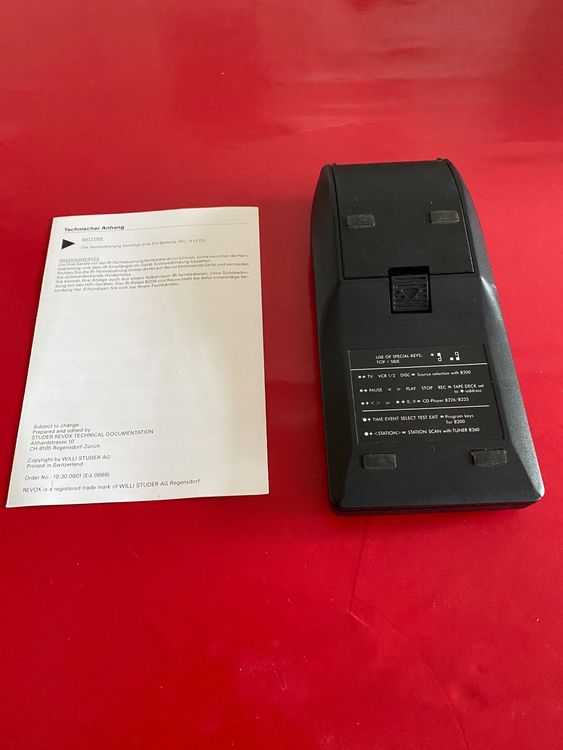 Revox B208 • IR - Fernsteuerung | Kaufen auf Ricardo