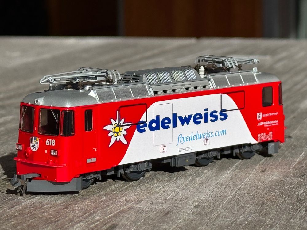 Bemo1258 168 RhB Ge 4/4 II 618 Bergün Edelweiss (Gebraucht) in Goldau für CHF 150 – mit ...