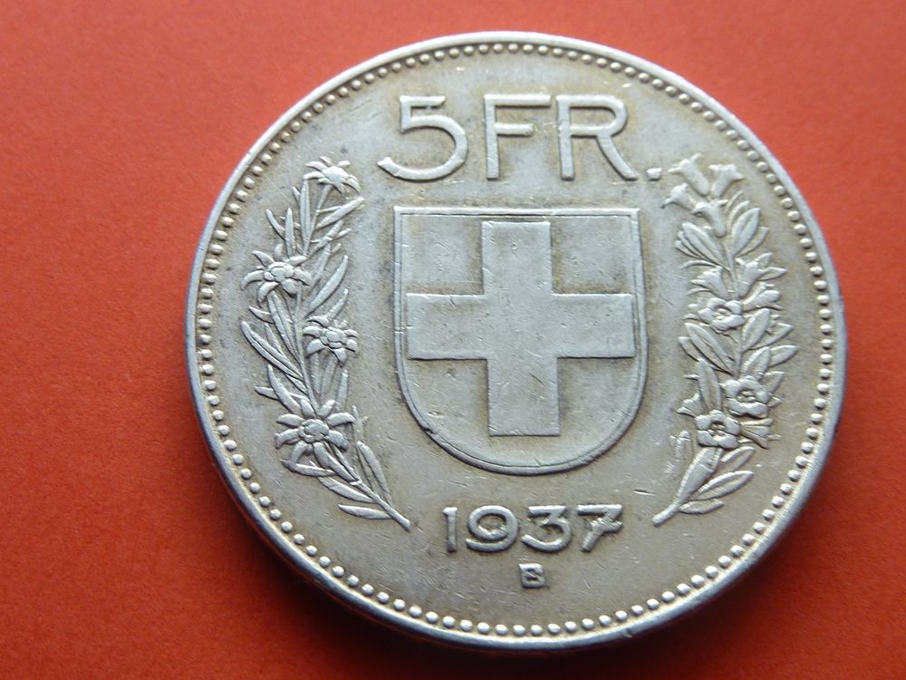 5 Fr. 1937 . (Gebraucht) in Seon für CHF 10 – mit Lieferung auf Ricardo kaufen