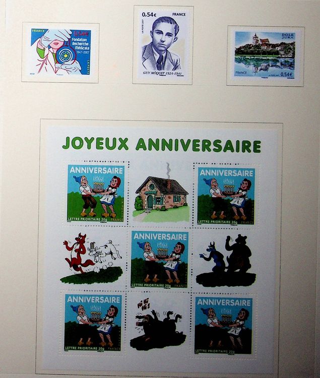 FRANCE FEUILLET TIMBRES NEUFS** 2007. COTE 17.80 € / AT167 (Neuf (Voir ...