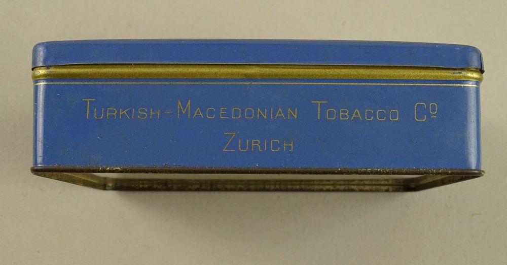 TURMAC BLEU, 100 CIGARETTE, ZÜRICH-SEEBACH, ALTE BLECHBÜCHSE (Gebraucht ...