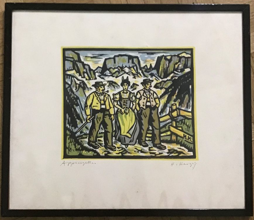 Heinrich HERZIG (1887-1964) Appenzeller Holzschnitt | Kaufen auf Ricardo