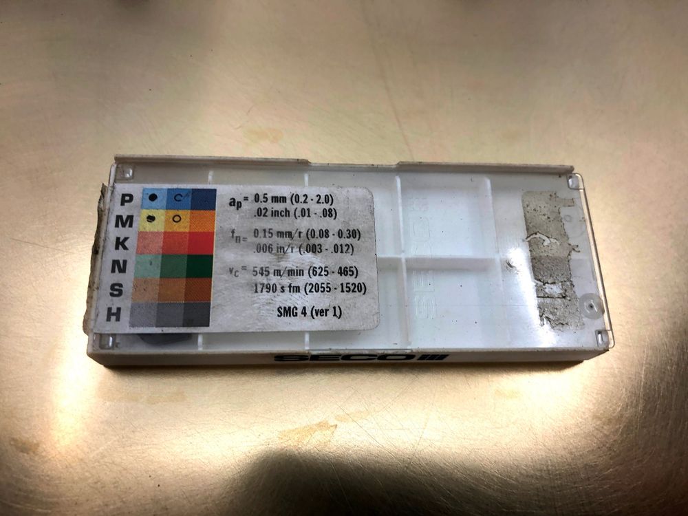 Wendeplatten Seco DCMT070204-MF2, TP2500 Preis ist für 2 St (Gebraucht ...