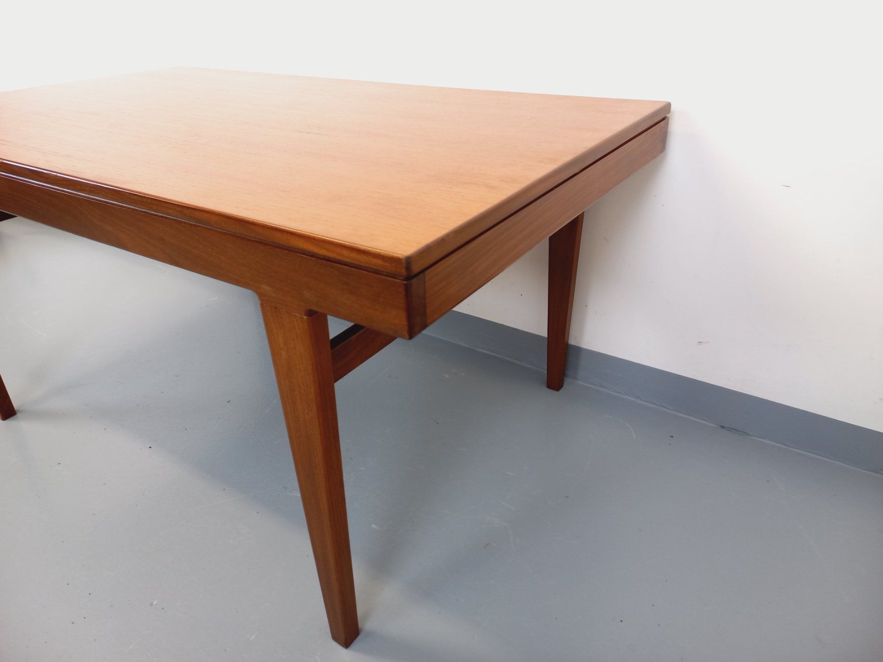 Table à manger scandinave vintage des années 50 60 en teck (Gebraucht ...