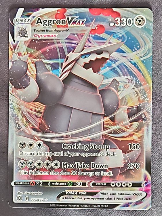 Pokemon Aggron VMAX 097/172 Brilliant Stars EN (Neuf (Voir description ...