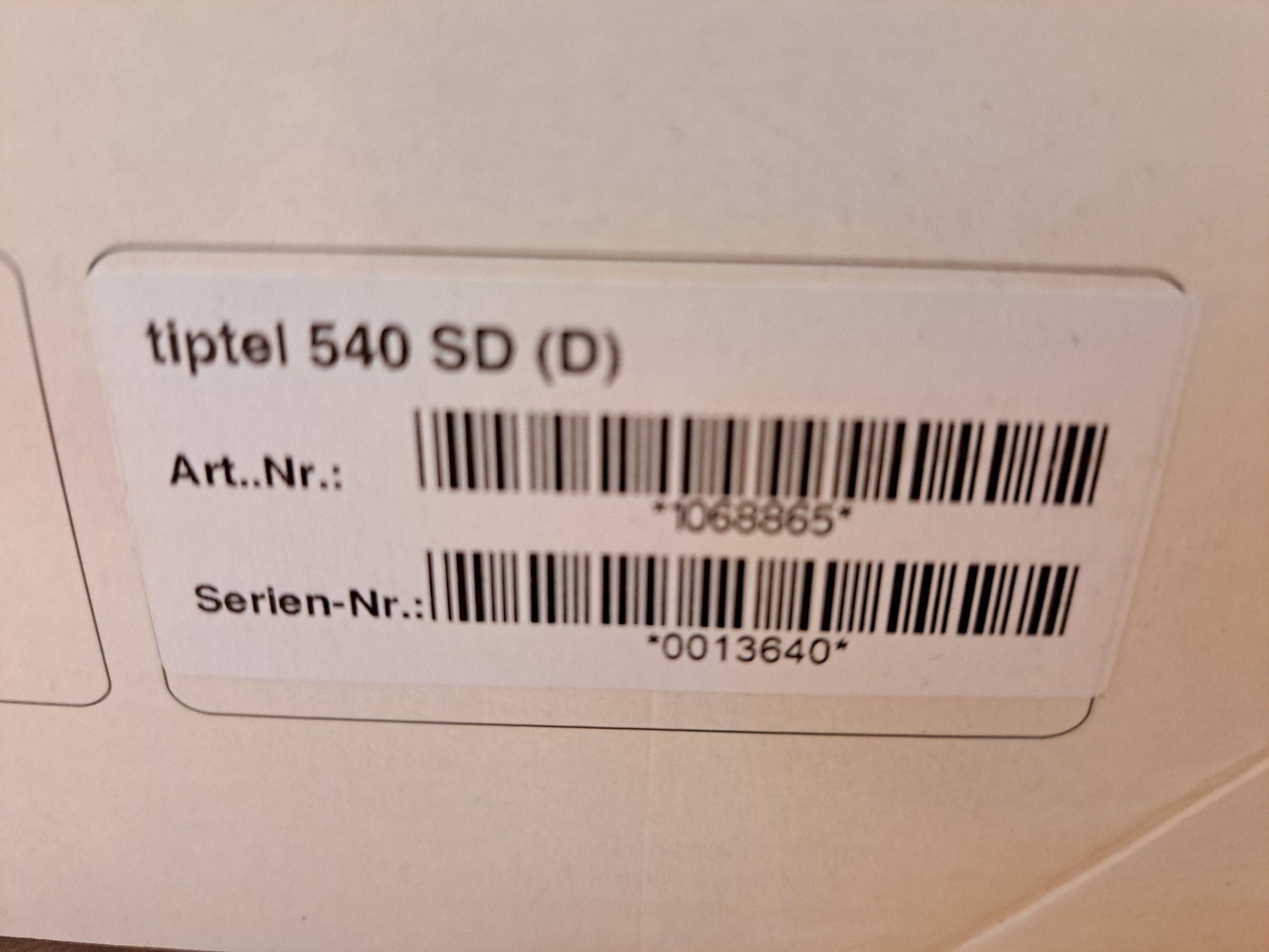 Tiptel 540 SD Anrufbeantworter - neu und unbenutzt (Neu und ...