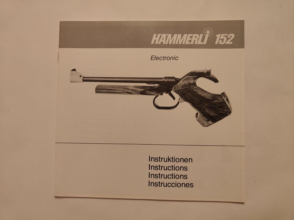 Hämmerli 152 Prospekt, Instruktionen (Gebraucht) in Langendorf für CHF ...