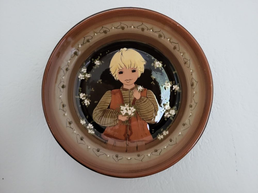 Keramik Wandteller Schweizer Handarbeit, Durchm. 25,5cm (Gebraucht) in ...